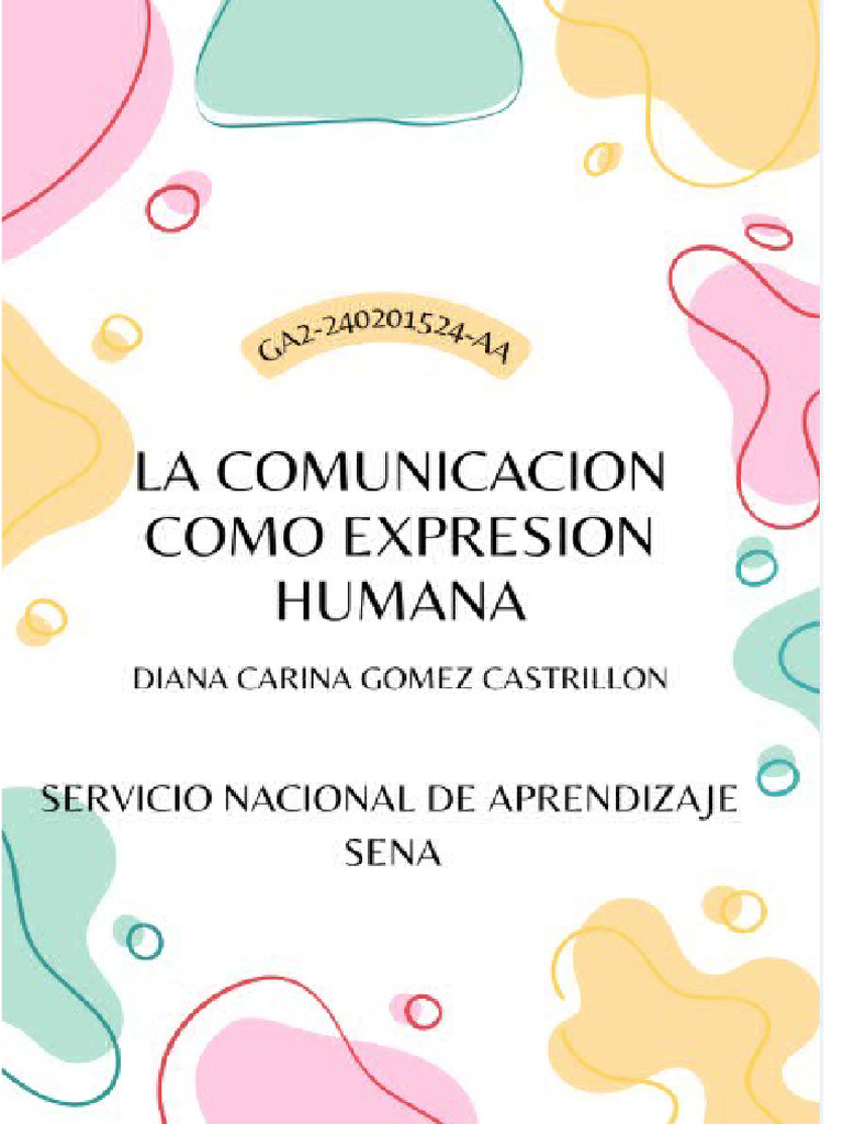 La Comunicacon Como Expresion Humana | PDF