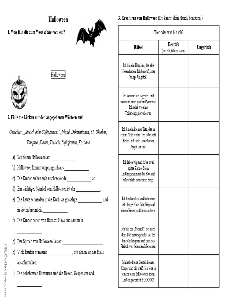 Halloween (A1, A2) | PDF
