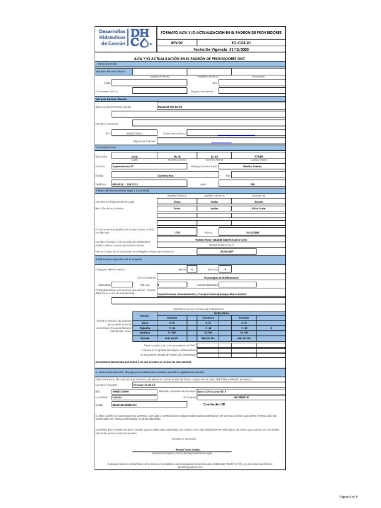 Alta de Proveedores 2024 Aguakan | PDF