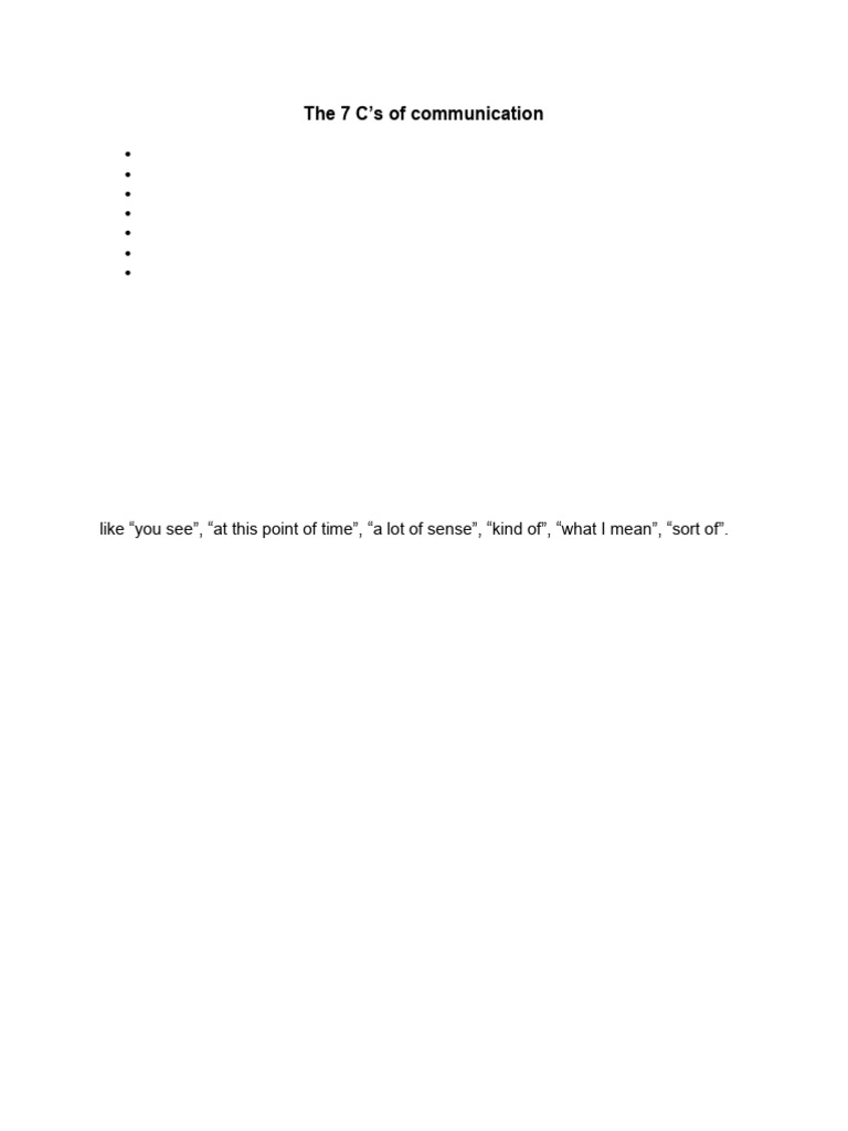3 - 7c's of Communication | PDF