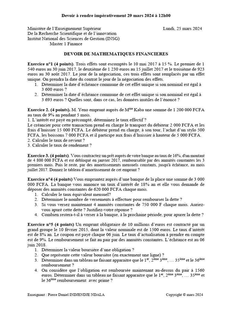 Ds Master 1 Insg 2024 | PDF