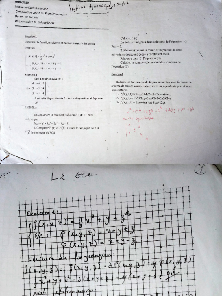 Correction Des Exercices de Maths | PDF