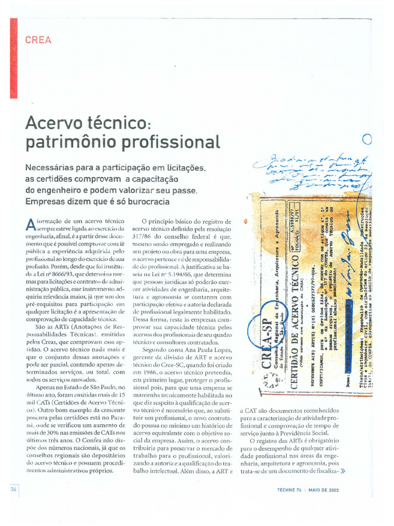 Acervo Tecnico Techne | PDF