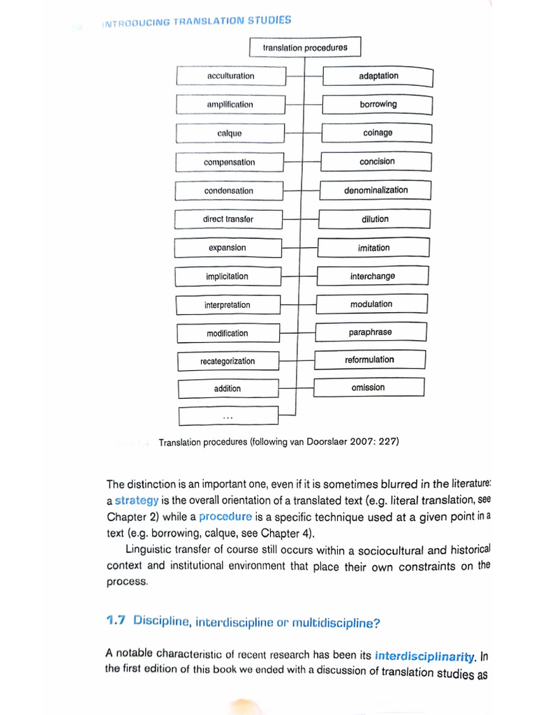 مقتطفات من كتاب introducing translation studies | PDF