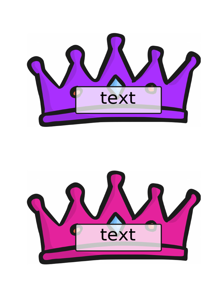 T M 1929 Editable Crown Name Tags Ver 2 | PDF