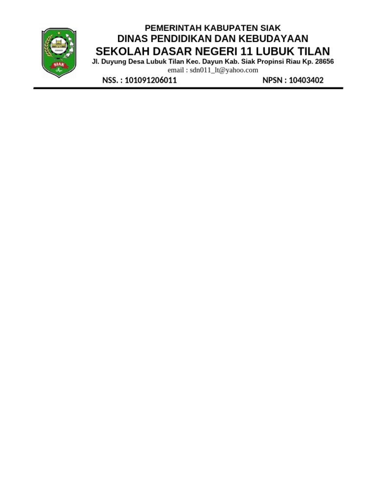 Cop Surat Sd | PDF