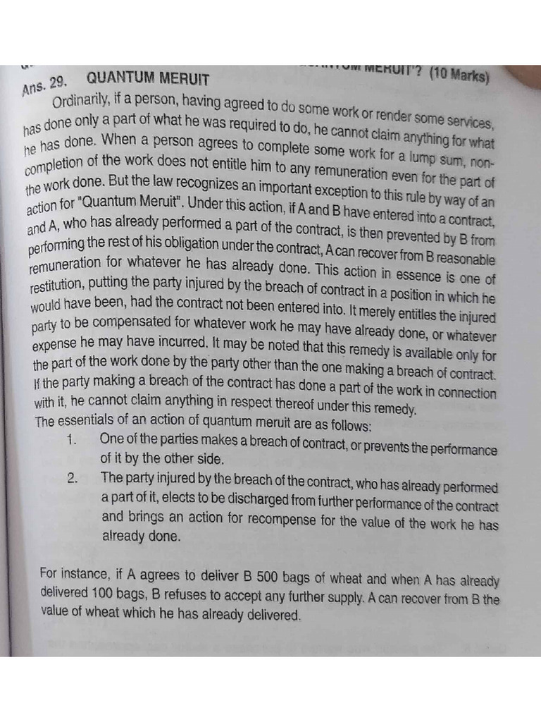 quantum meruit | PDF