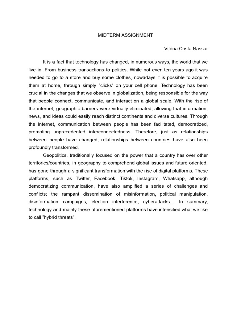 Midterm Assignment | PDF