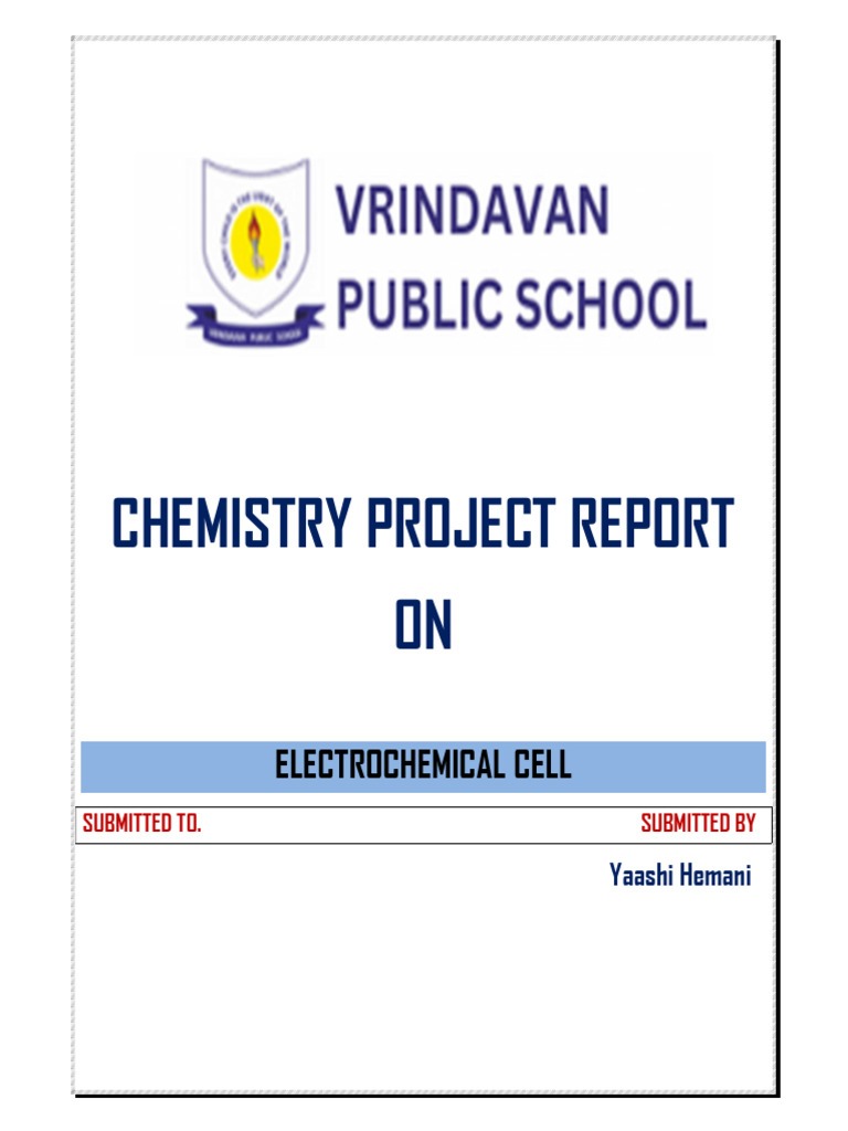 Chemistry Project | PDF