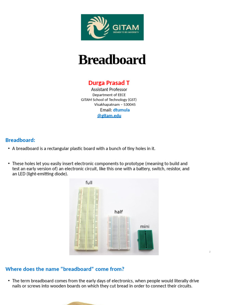Breadboard Intro | PDF