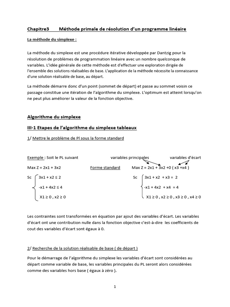 Chapitre3 Partie1 | PDF