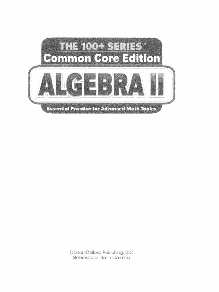 Algebra II | PDF