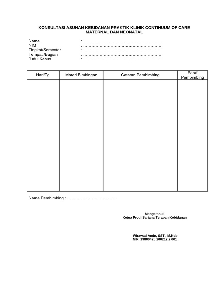 Lembar Konsul 1 | PDF