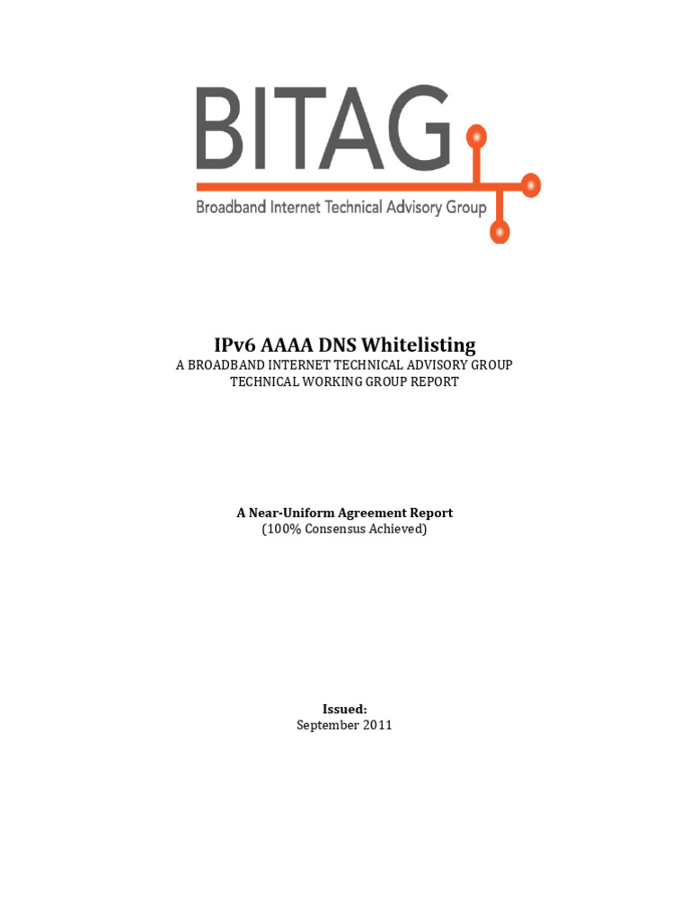 BITAG TWG Report-DNS Whitelisting | PDF