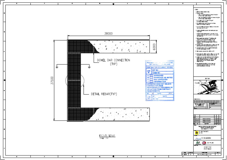 TM 1810-DWG-C-UE-011-04 Access Road - Front Rebar Rev.2 St.A | PDF