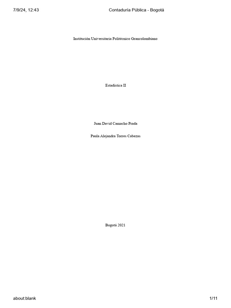 Pif Estadistica | PDF