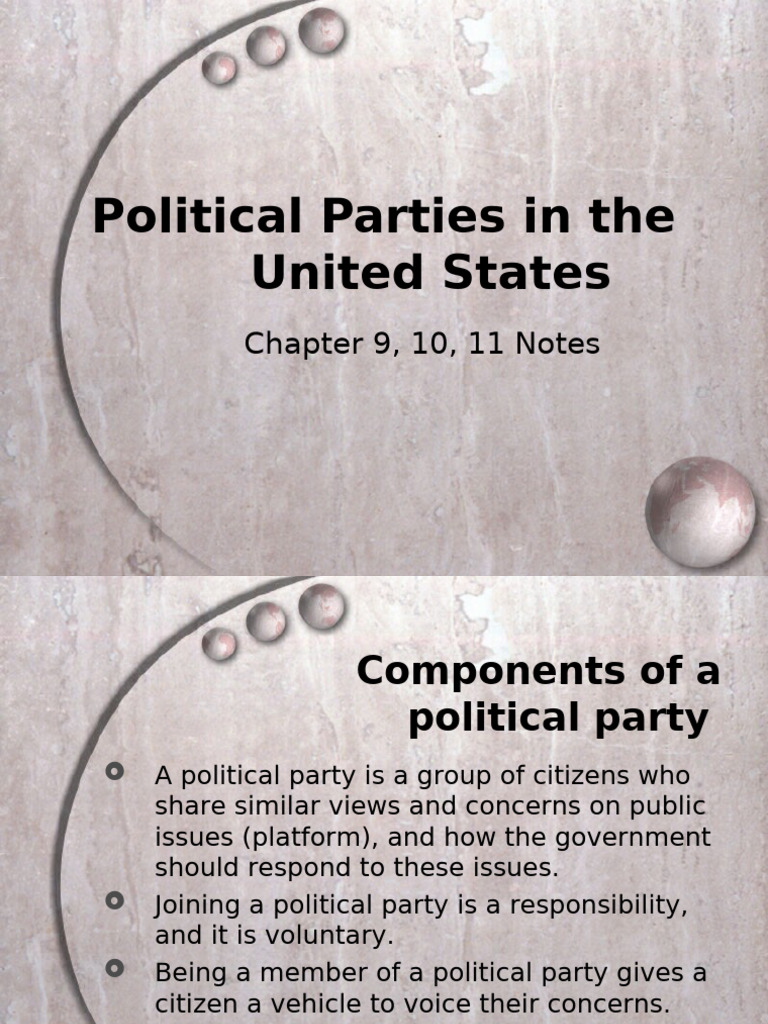 Political Parties in The United States Powerpoint | PDF