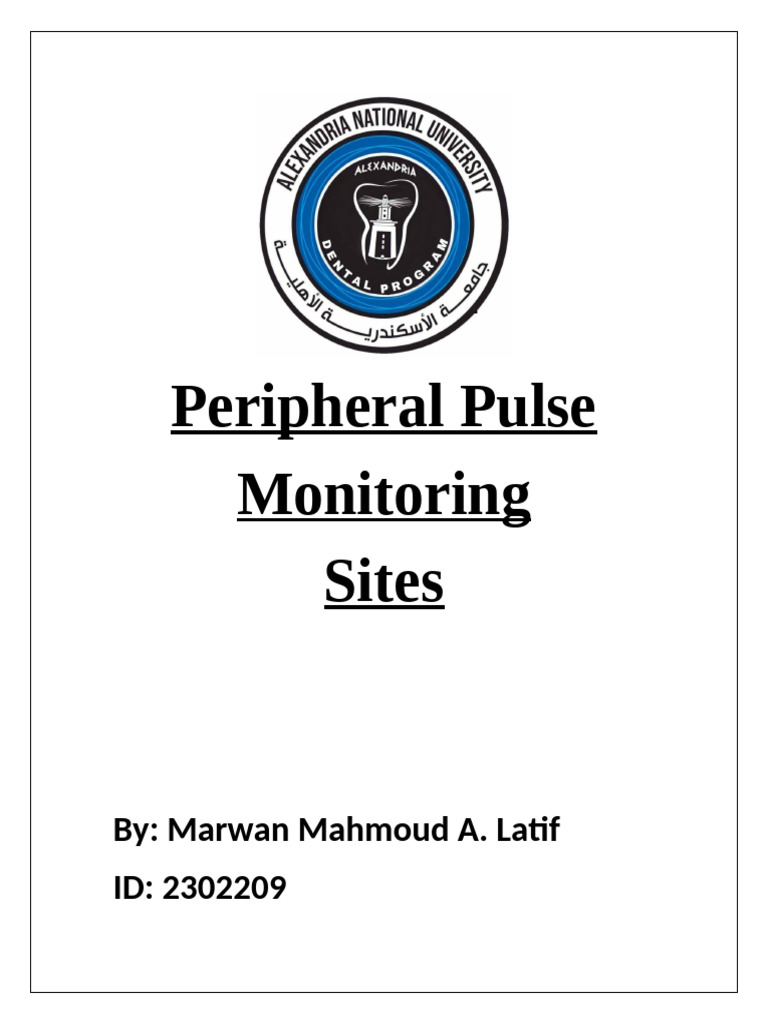 Peripheral Pulse | PDF