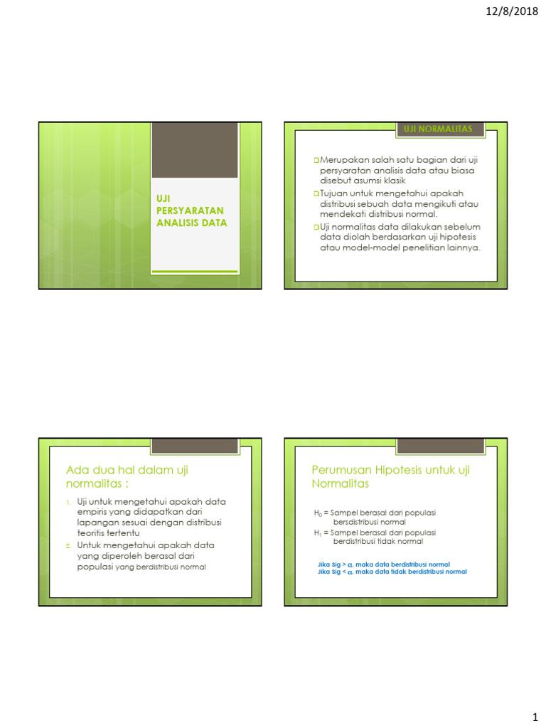 Materi-7-Uji Persyaratan Analisis Data | PDF