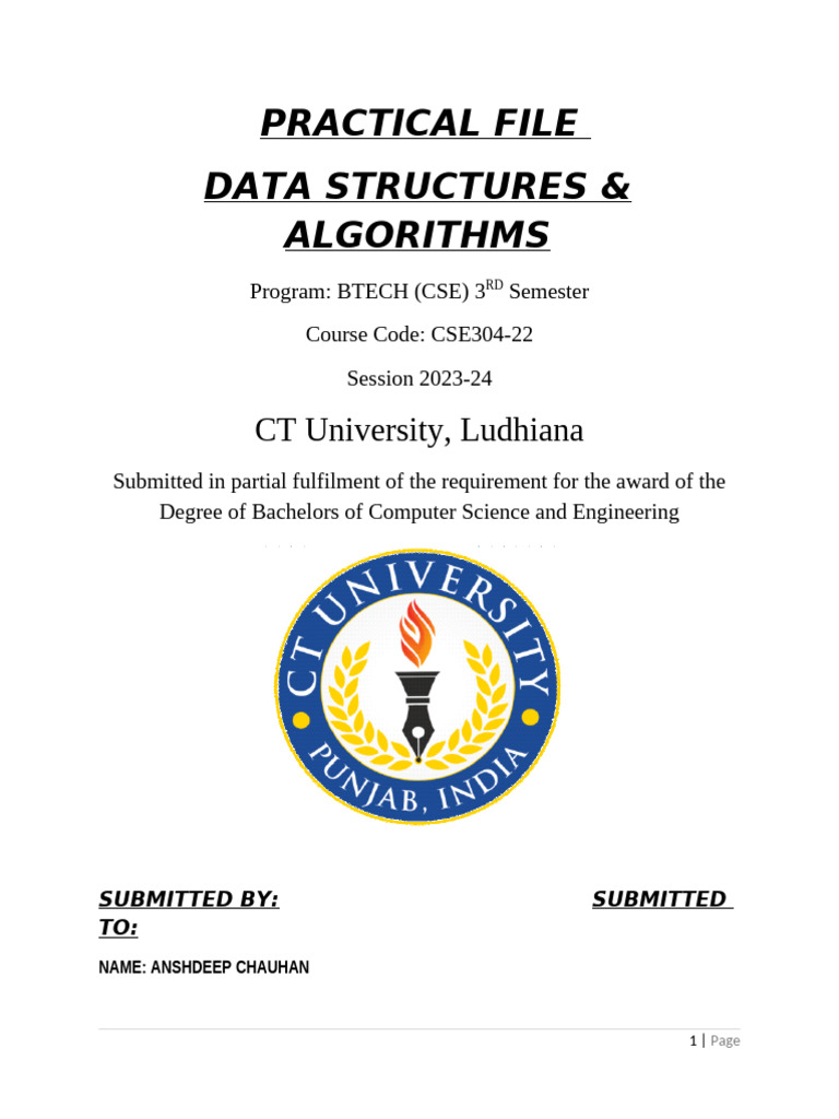 Data Structure Practical File (2) . | PDF | Computer Programming | Computers