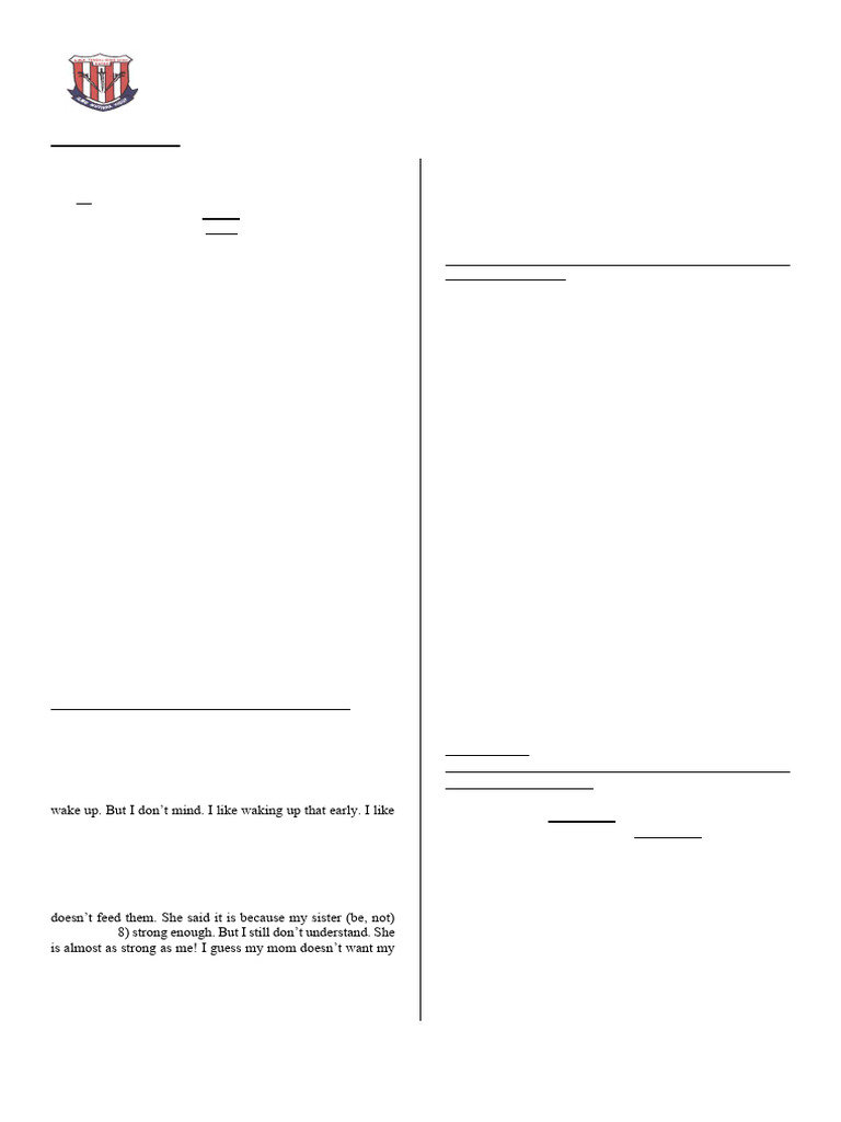 English Module FORM 1 | PDF