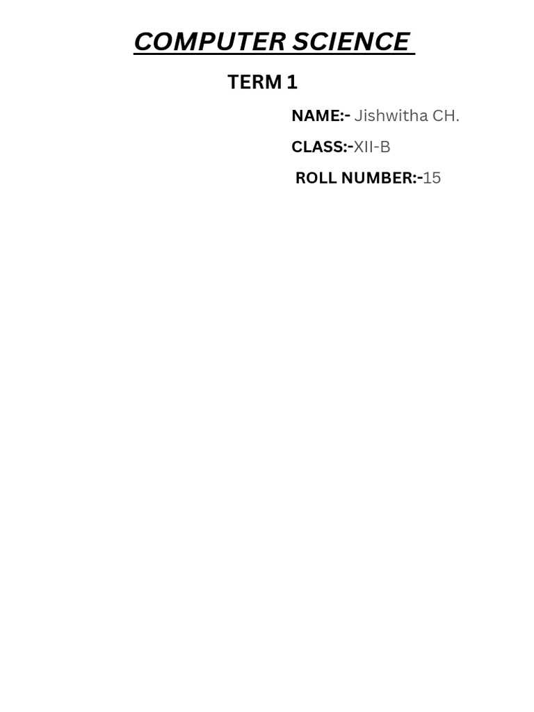 Computer Science | PDF