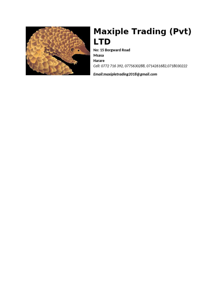 Maxiple Trading Letter Head | PDF