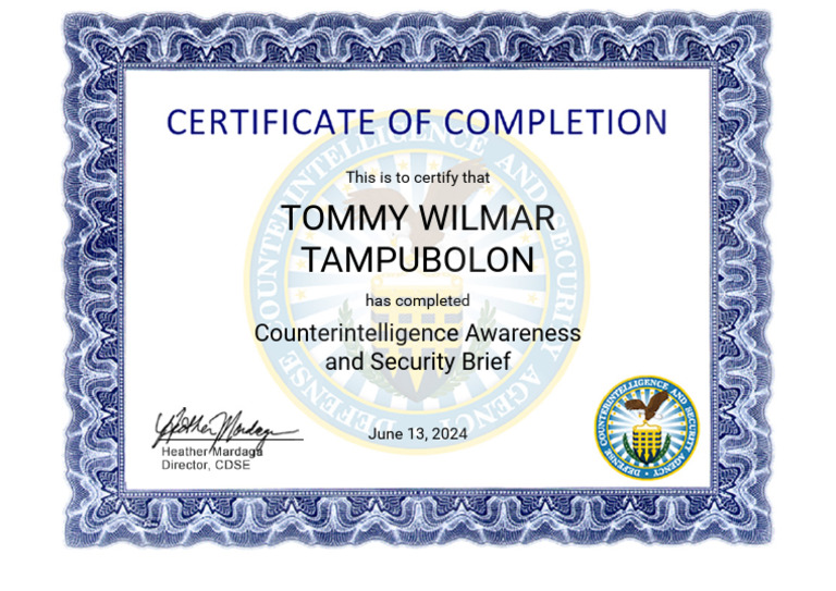 Counterintelligence Awareness and Security Brief | PDF