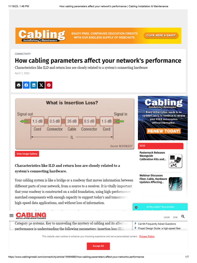 How Cabling Parameters Affect Your Network's Performance - Cabling ...