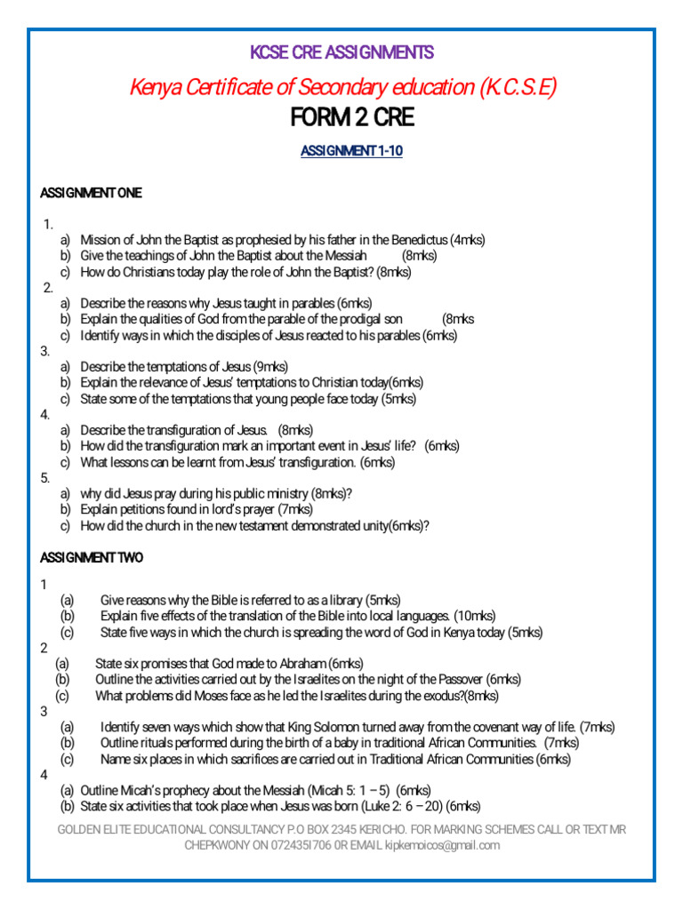 Cre f2 Assignment | PDF