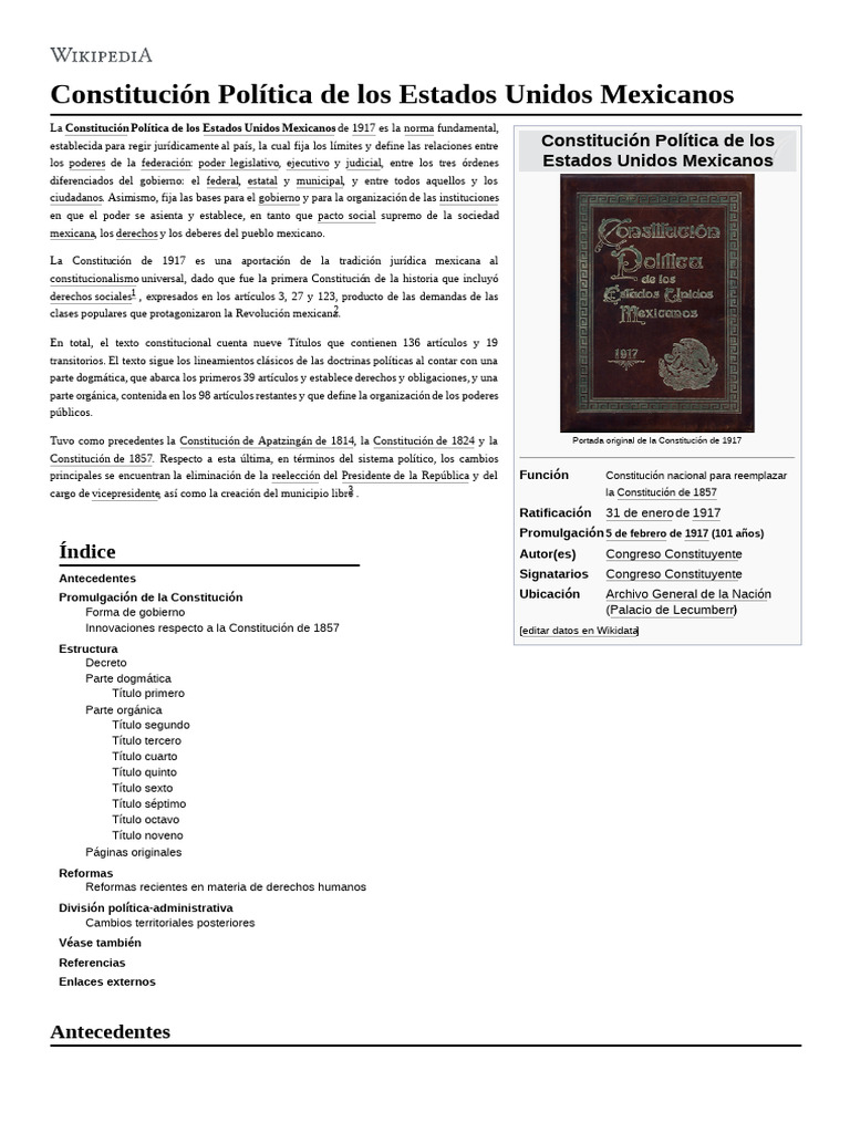 5 2 1 Constitución Política De Los Estados Unidos Mexicanos Pdf