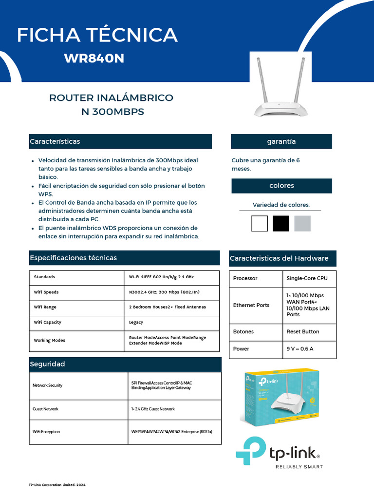 Ficha Tecnica- Router | PDF
