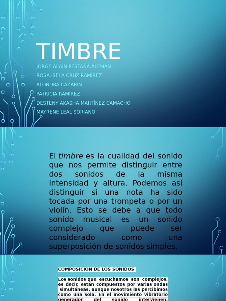 TIMBRE | PDF | Artes del Lenguaje y Comunicación