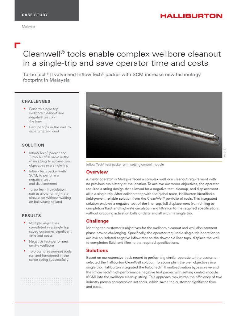 HCT-2510 CleanWell Tools Enable Wellbore cleanout-CS | PDF | Supply ...