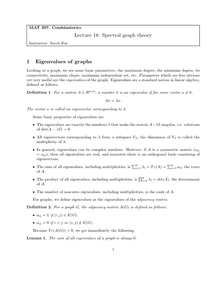 MAT307 Lecture18 | PDF
