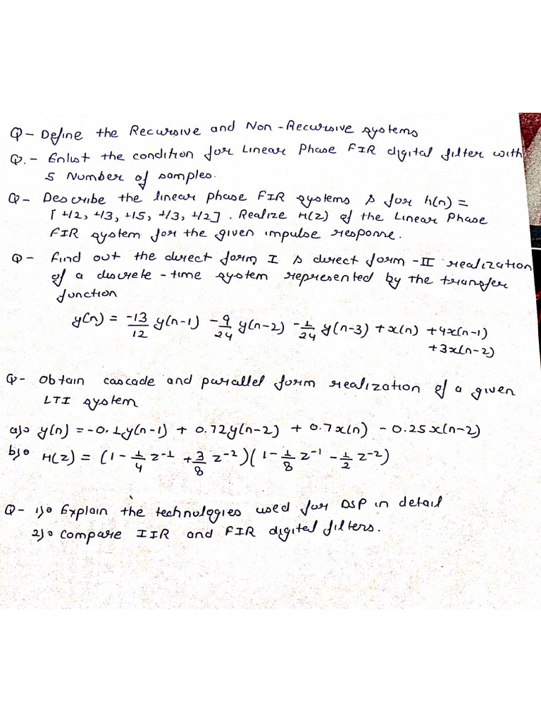 DSP Assignment 1 | PDF