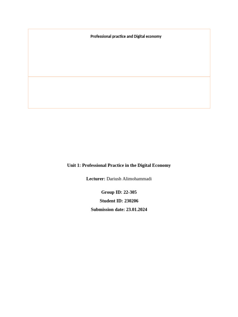 Professional Practice | PDF