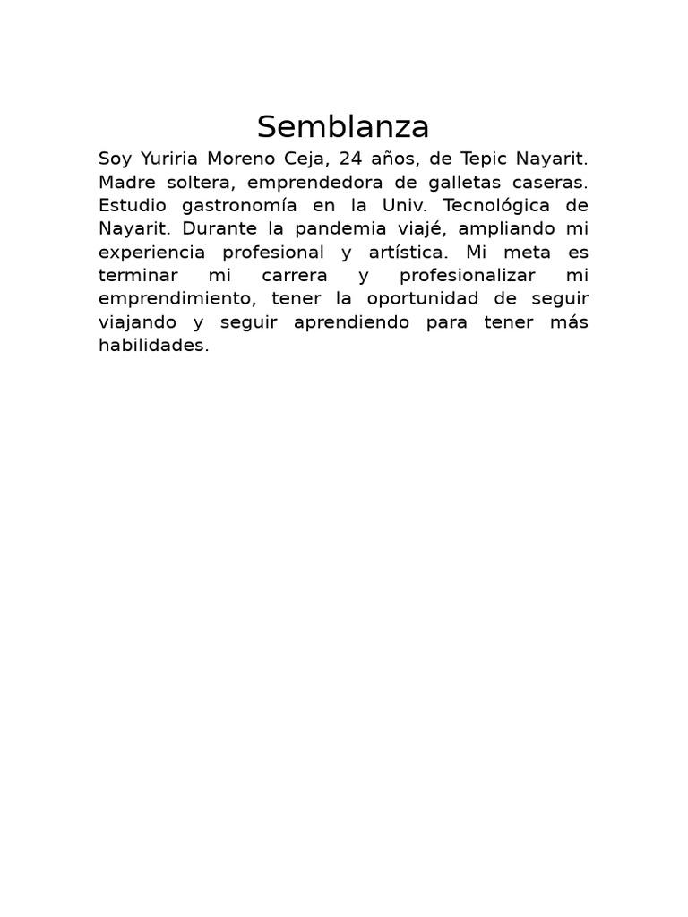 Semblanza | PDF