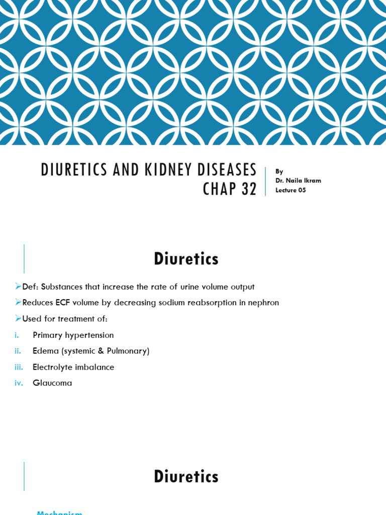 Diuretics & Kidney Disordes | PDF