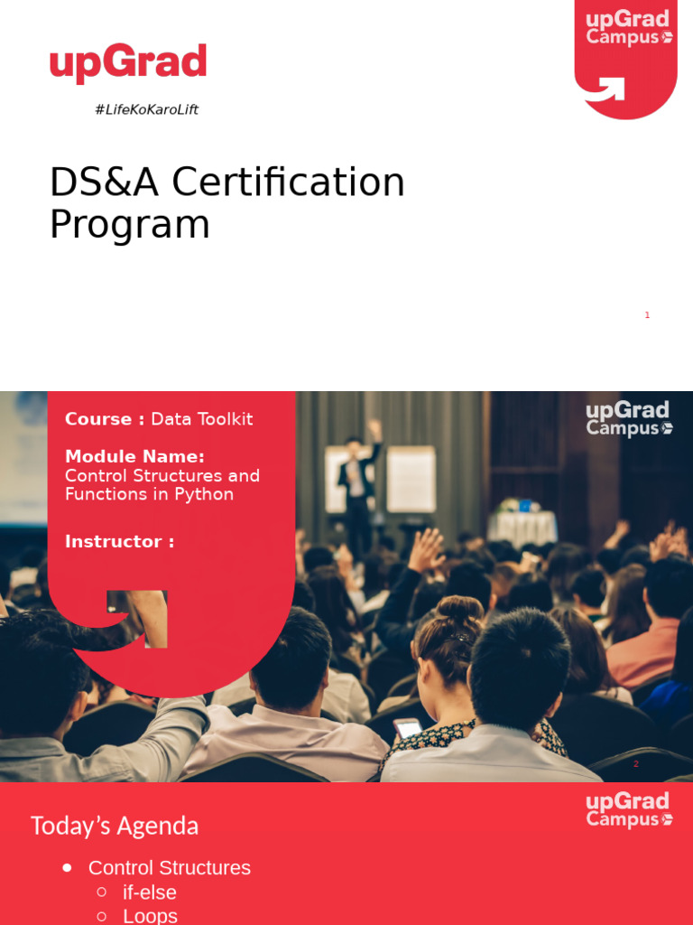 Introduction To Python Control Structures and Functions in Python | PDF