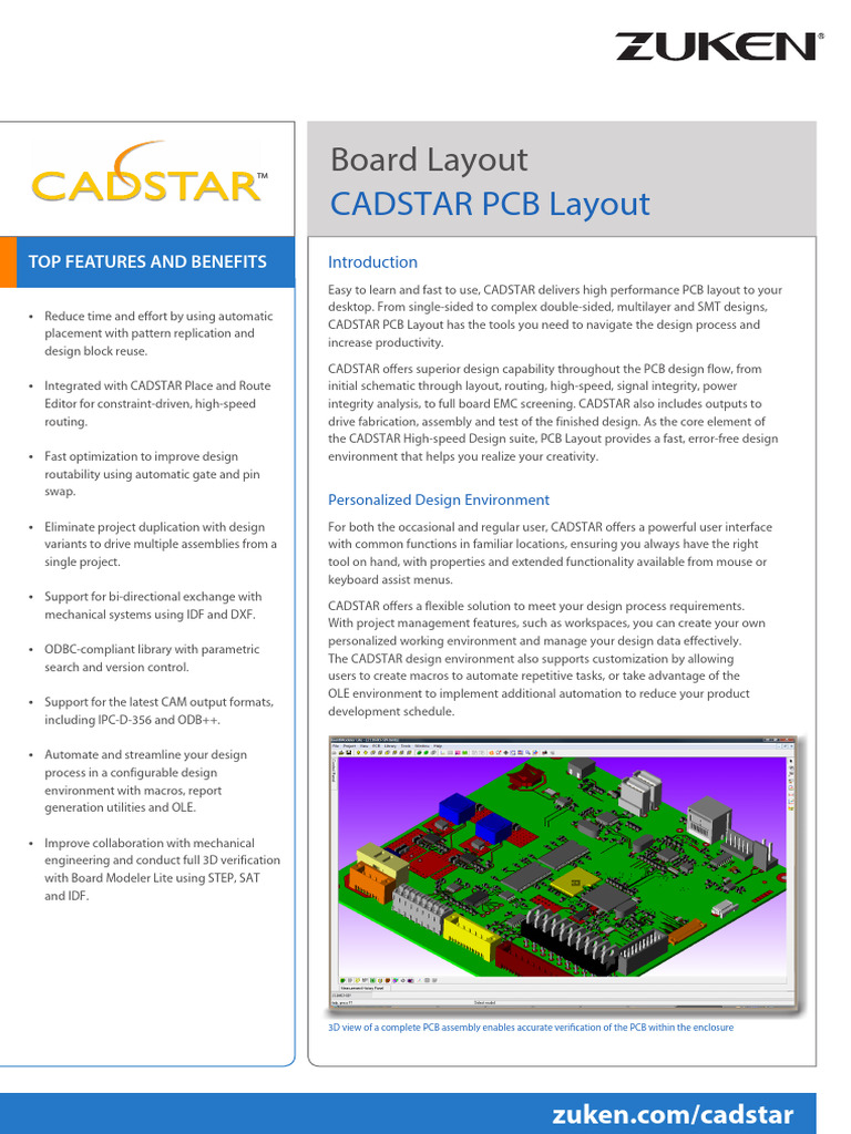 DS-CADSTAR-PCB-Layout-EN | PDF