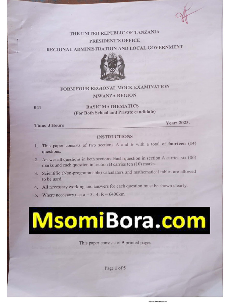 Mathematics - Questions N Answers | PDF