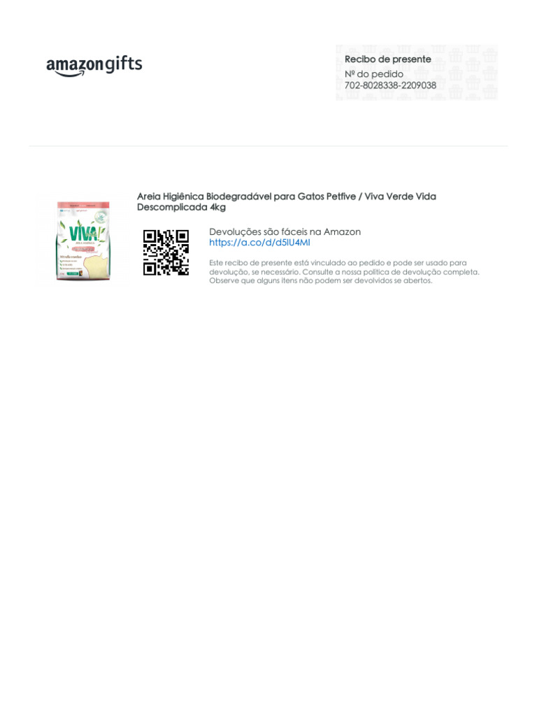 Amazon Gift Receipt | PDF