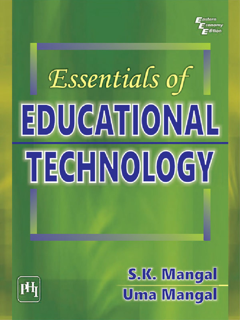 Essentials of Educational Technology 4nbsped 8120337239 9788120337237 Compress | PDF