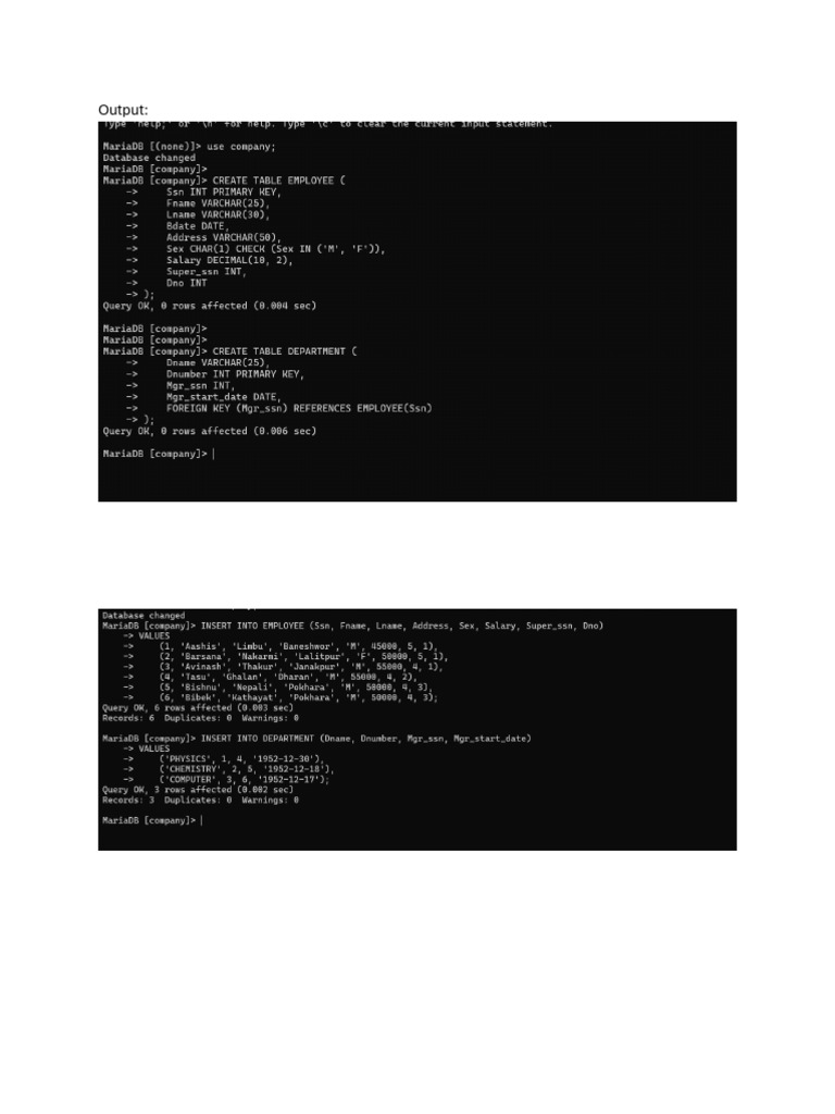 Sql Excercises Pdf