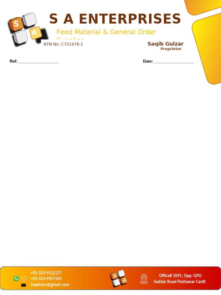 Letter head sa enterprises | PDF