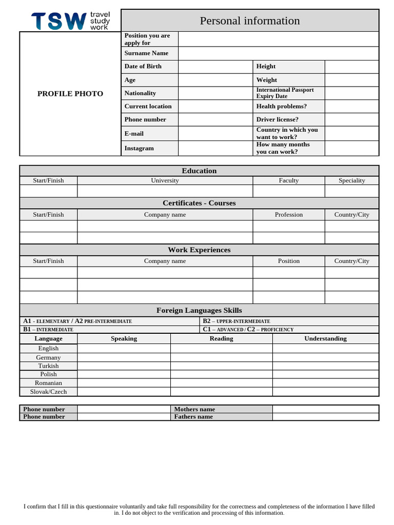 Anketa TSW 2024 | PDF