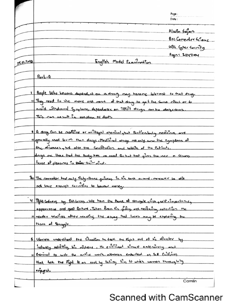 English 1 Model Exam Pdf