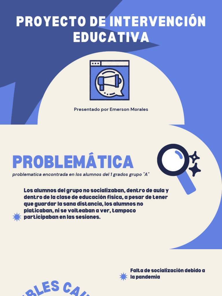 Proyectos de Intervención Educativa | PDF