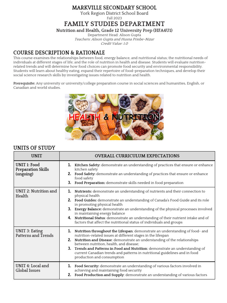 HFA4U Course Outline | PDF